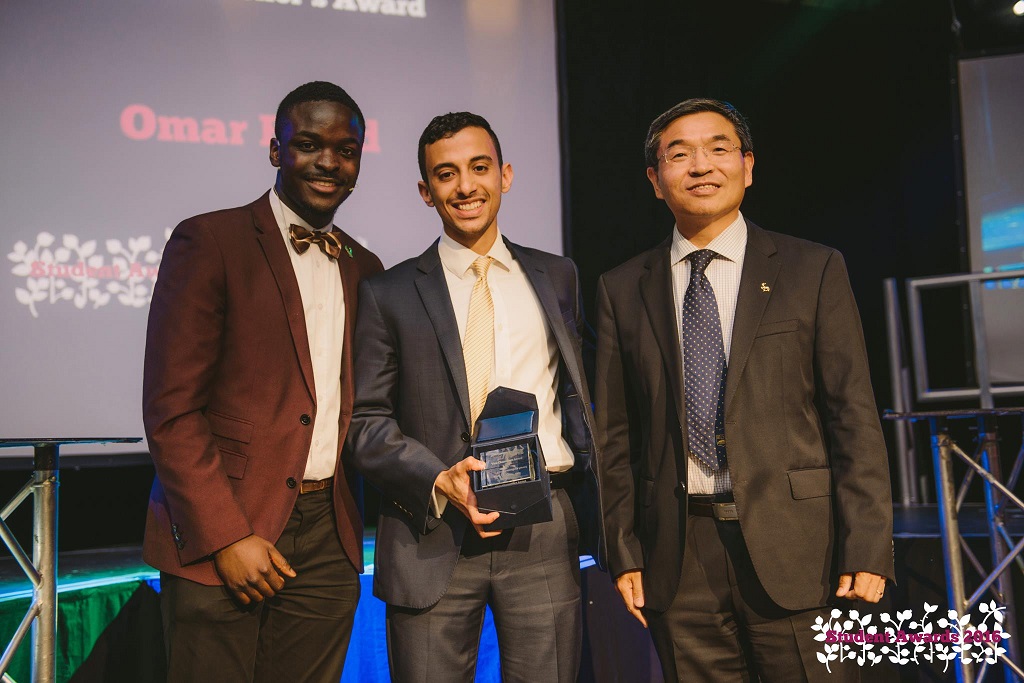 Omar Ebeid, Founder & President of the Egyptian Society, talks about receiving the Vice ...